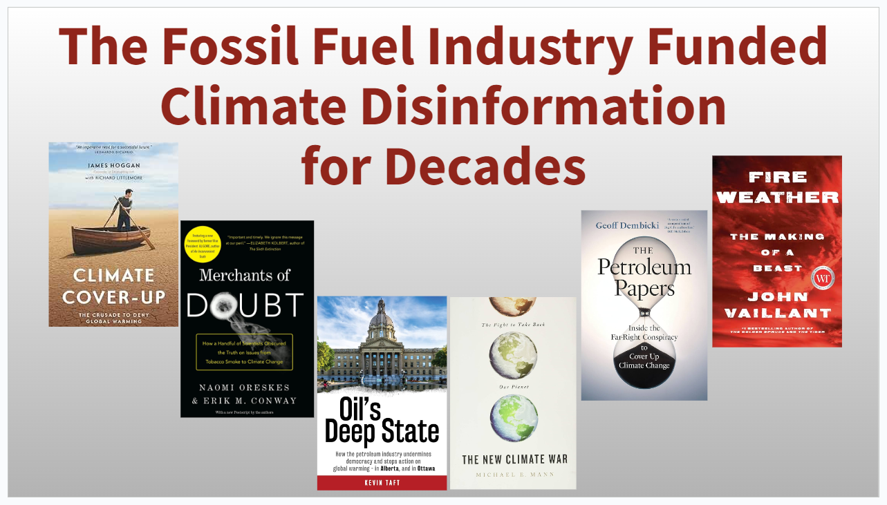 Laser Talk: Fossil Fuel Industry Funded Climate Disinformation for Decades - Citizens' Climate ...